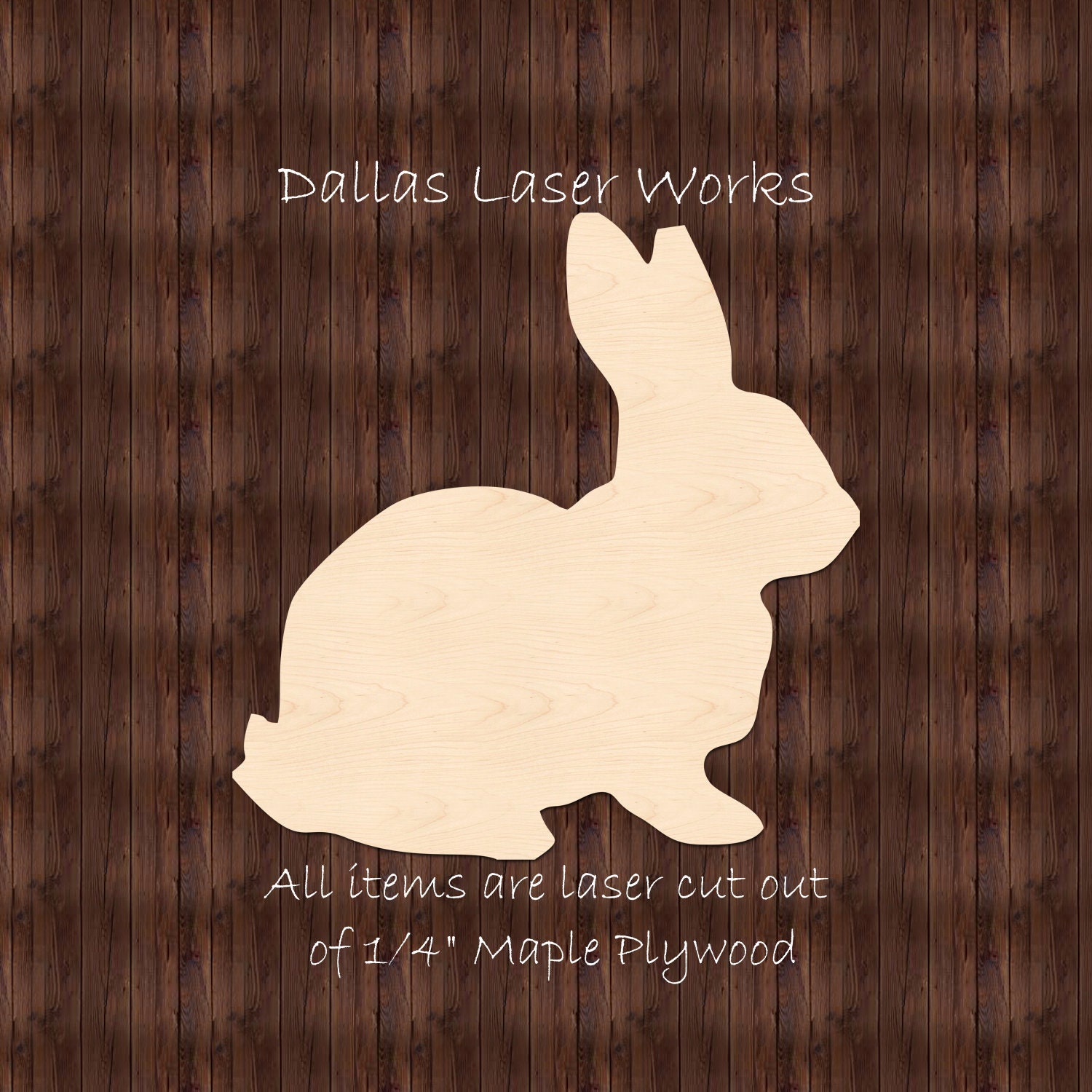Bunny Shape-wood Bunny Cutout-laser Cut Bunny Blank - Etsy