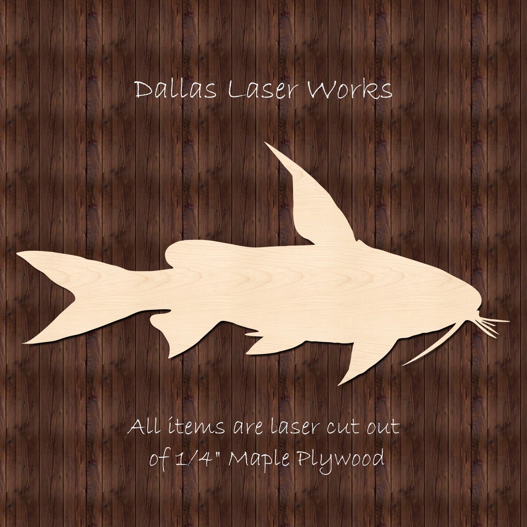 Wooden Catfish Cutout-catfish Blank - Etsy