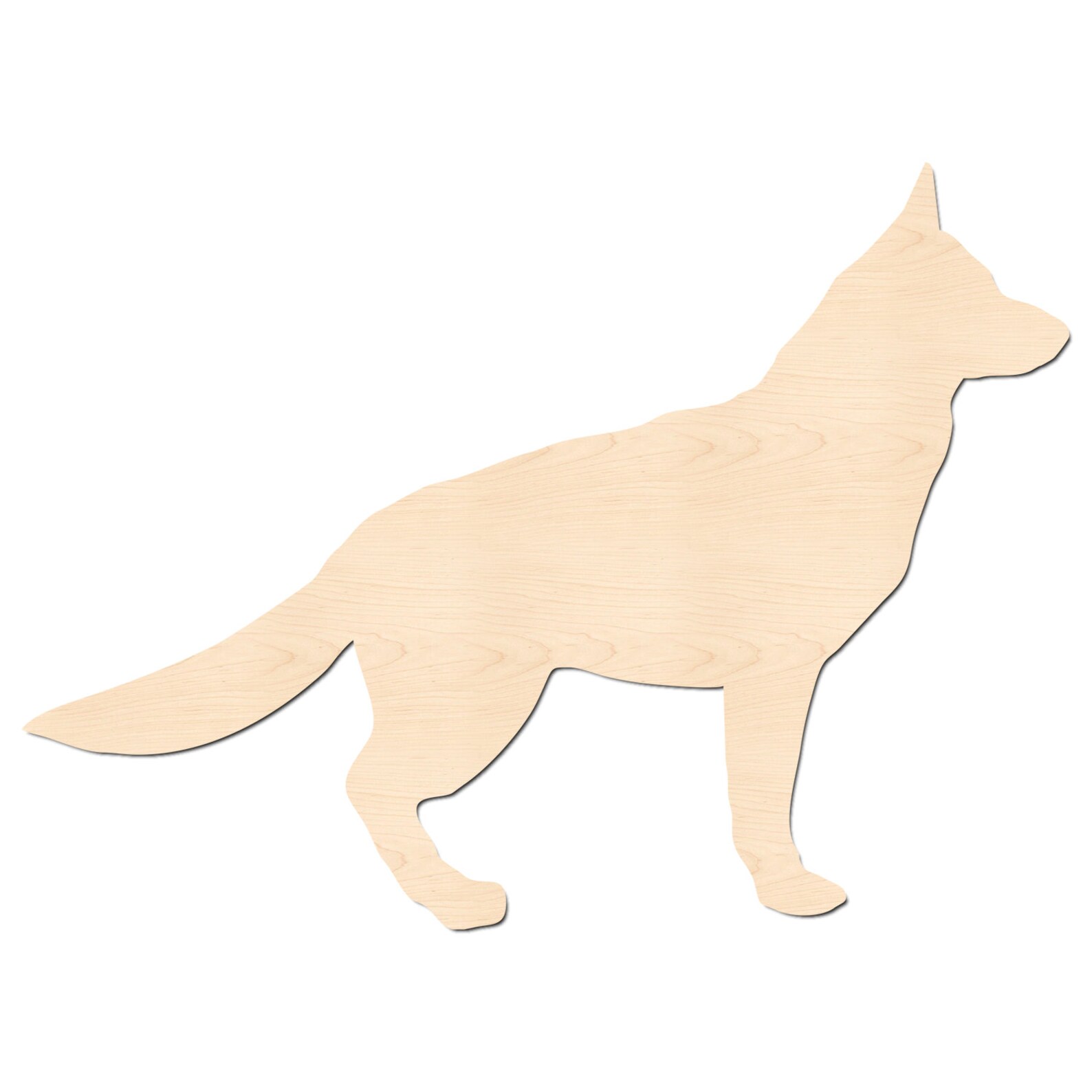 German Shepherd Shape-laser Cut German Shepherd-wood Dog Shape - Etsy