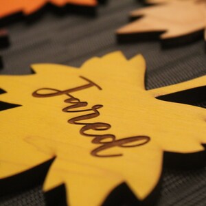Thanksgiving Place Cards-maple Leaf Place Holders - Etsy
