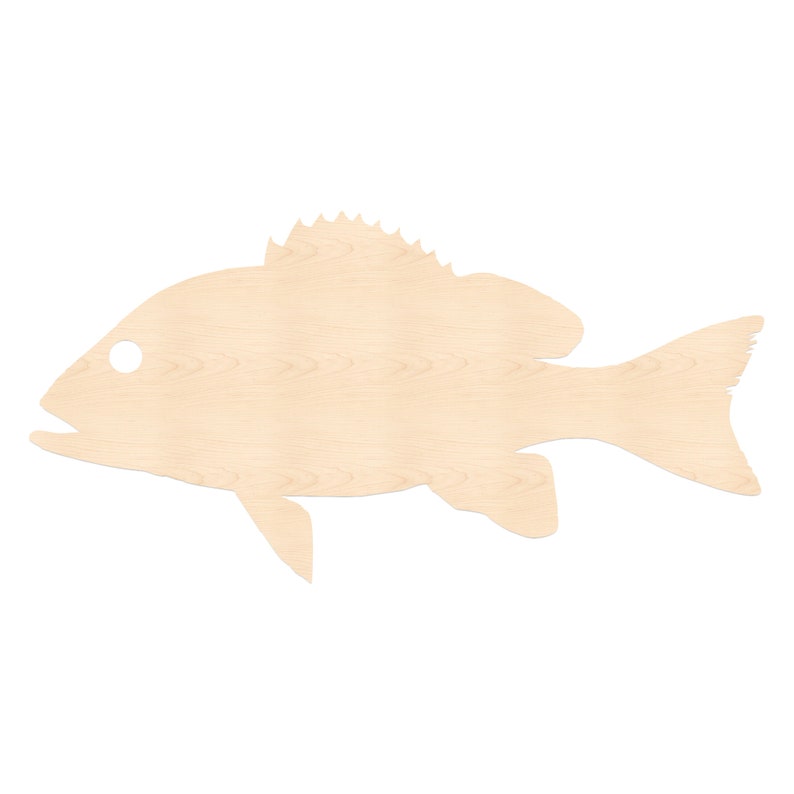 Red Snapper Cutout-laser Cut Fish Shape - Etsy