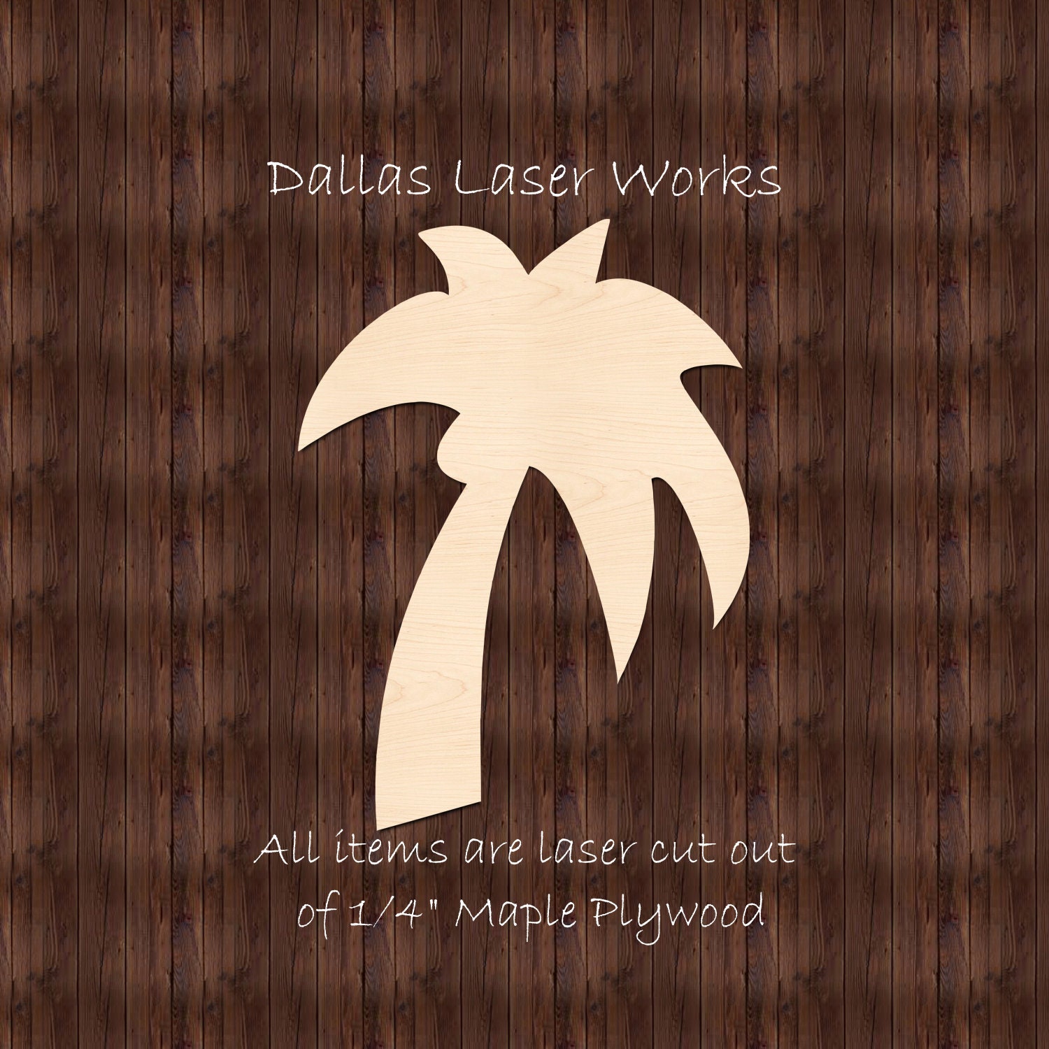 Palm Tree Shape Wooden Palm tree Cutout | Etsy