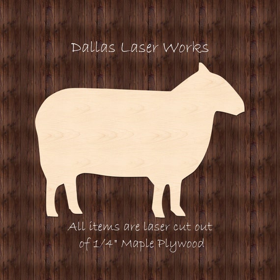 Sheep Cutout-wooden Sheep Shape-laser Cutout Sheep | Etsy