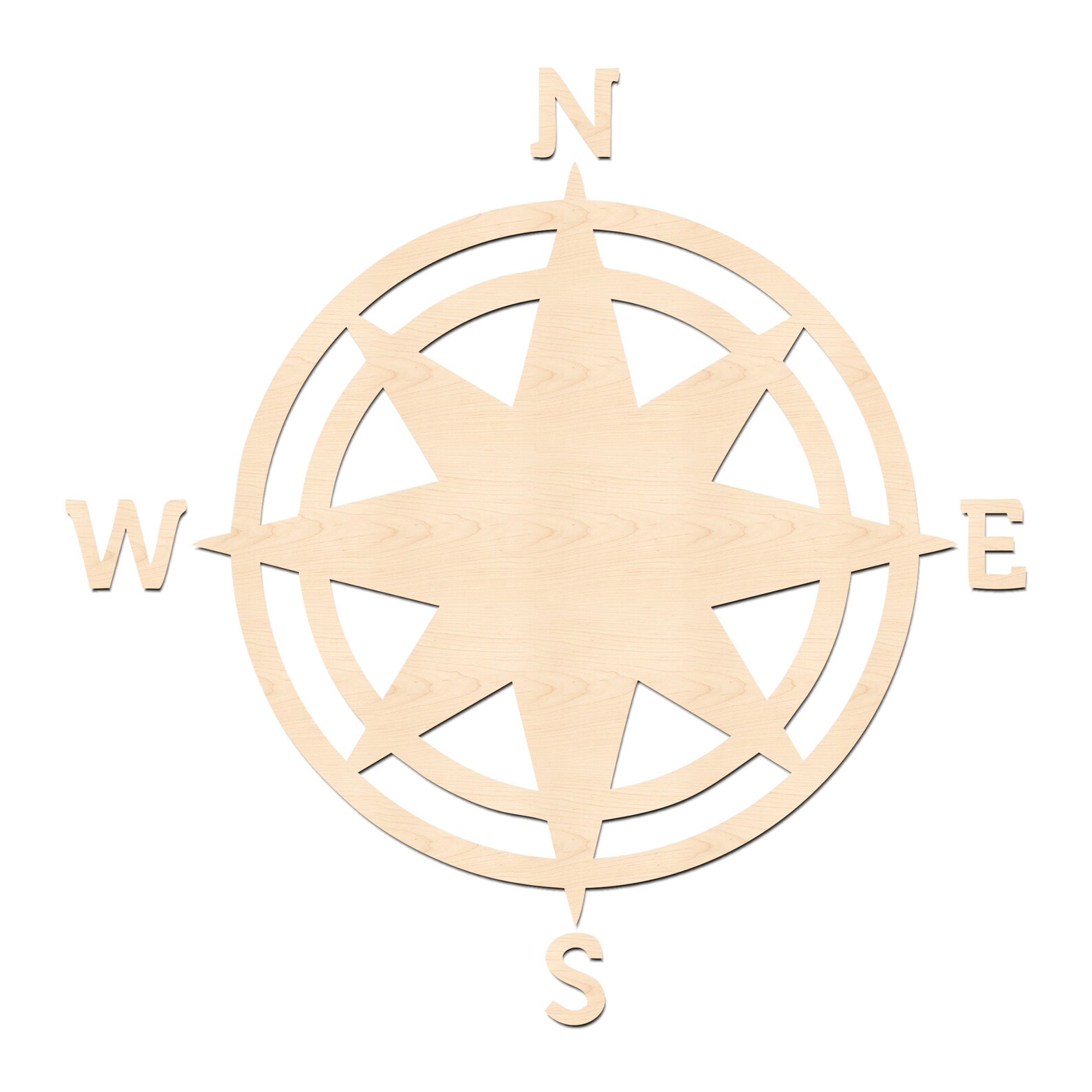 Compass Shape-compass Cutout-laser Cut Compass | Etsy