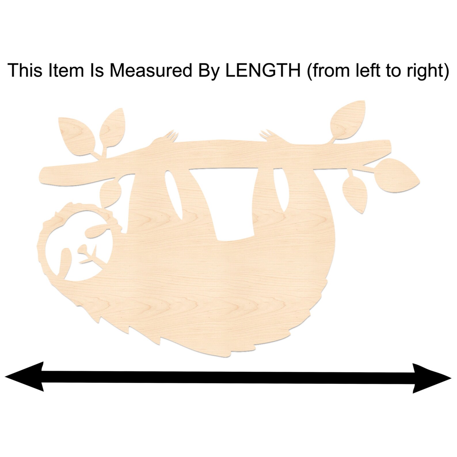 Sloth Cutout-laser Cut Wooden Sloth Shape - Etsy