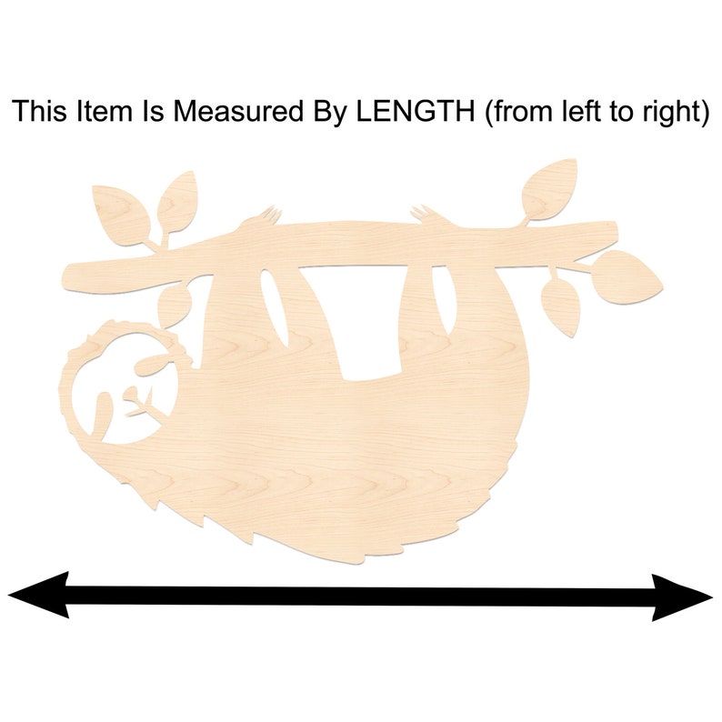 Sloth Cutout-laser Cut Wooden Sloth Shape - Etsy