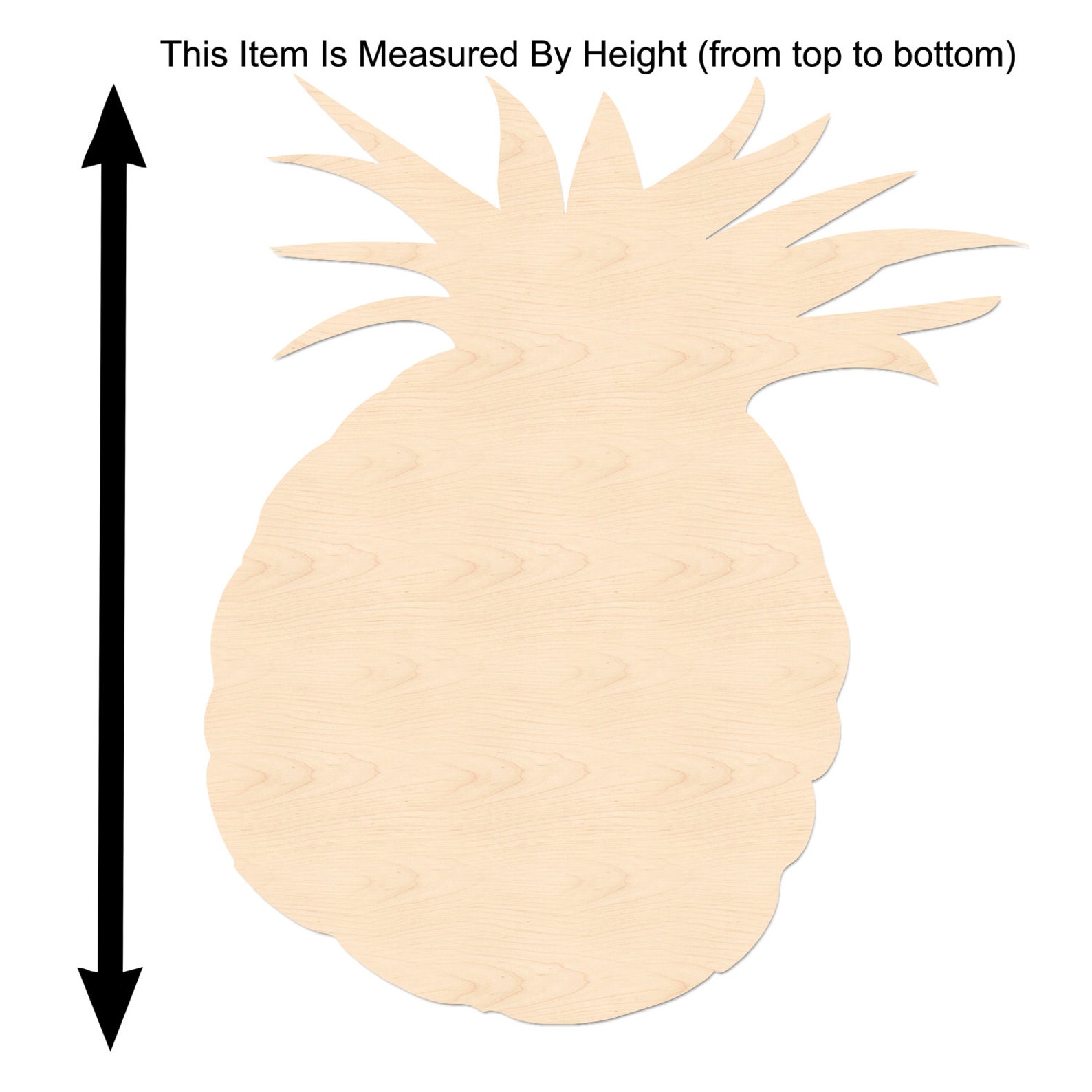 Wooden Pineapple Cutout-pineapple Shape-laser Cut Pineapple - Etsy