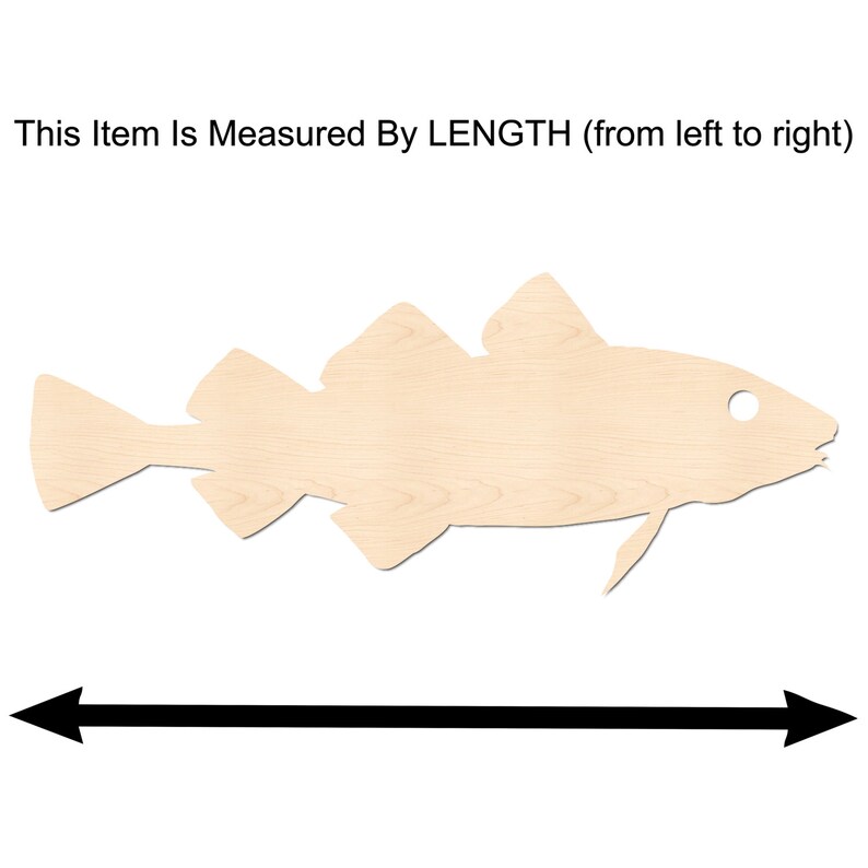 Cod Fish Cutout-wooden Fish Shapes - Etsy UK