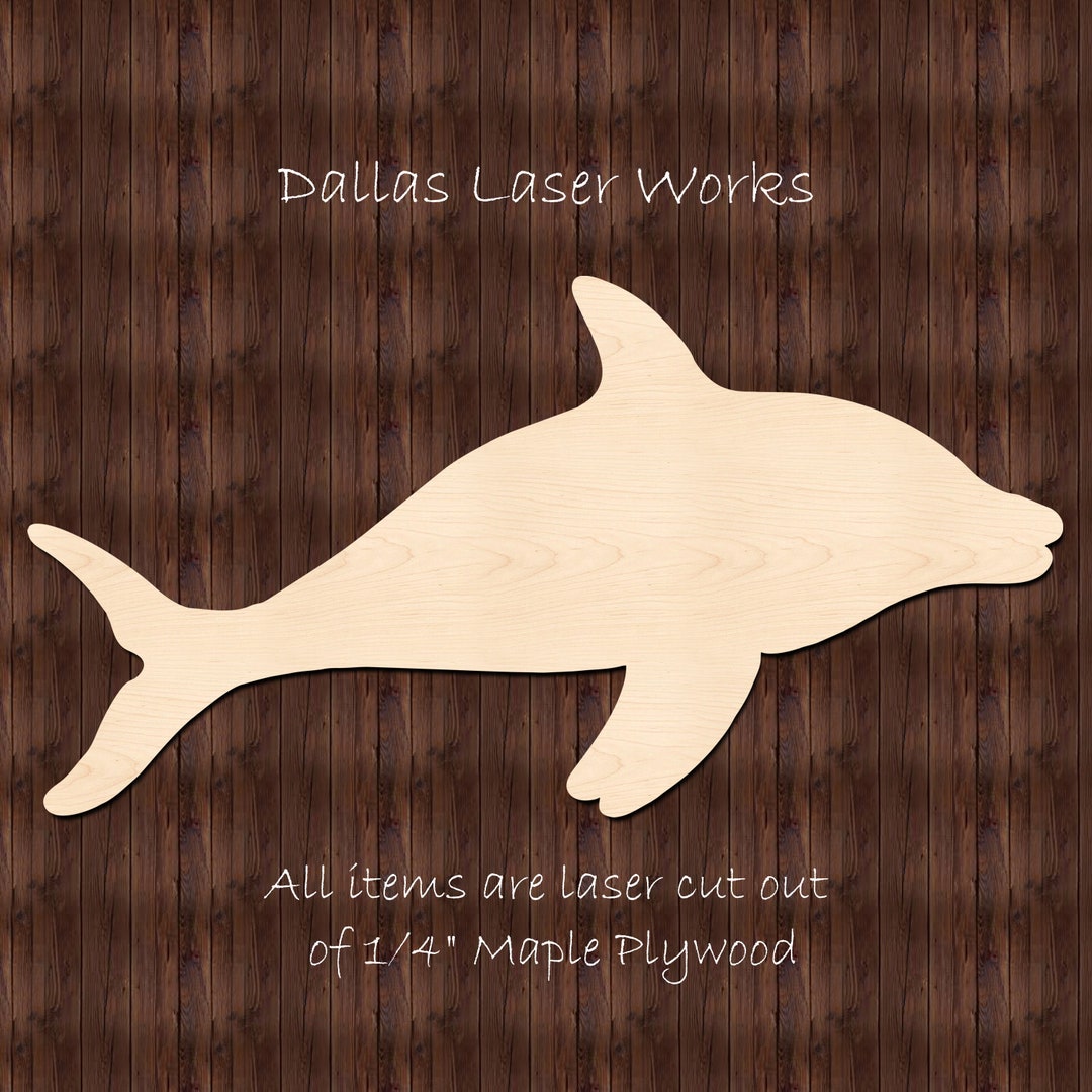 Laser Cutout Dolphin Shape-unfinished Dolphin Blank - Etsy