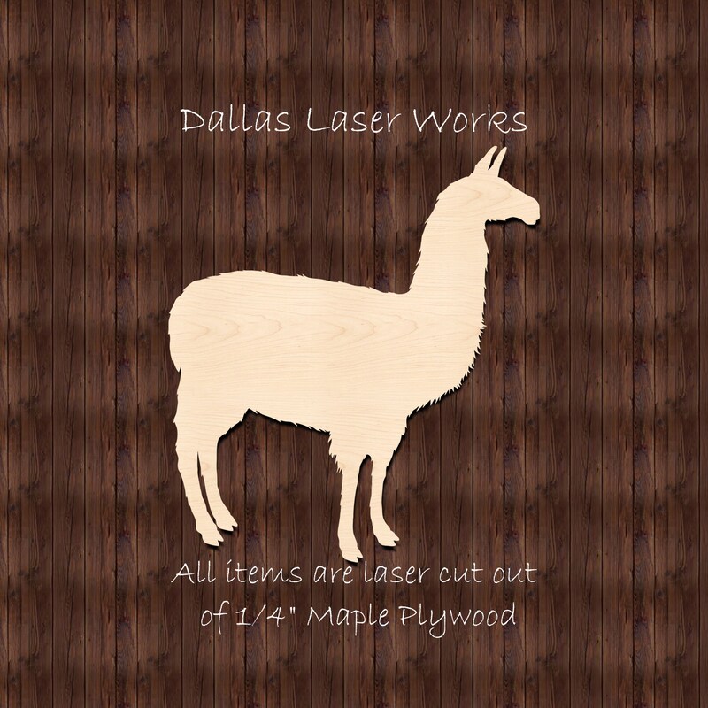 Llama Wood Cutout - Etsy
