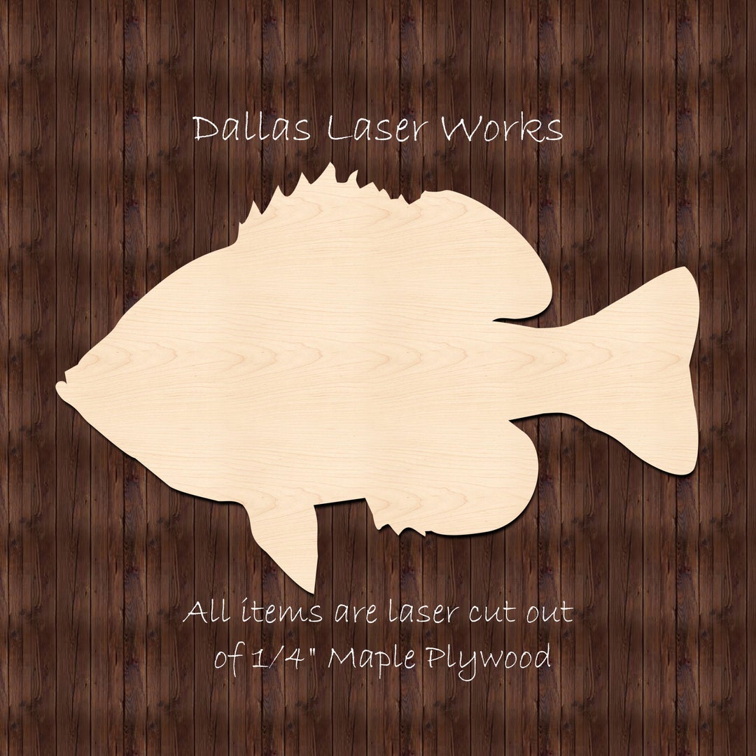Bluegill Cutout-unfinished Bluegill Shape-wooden Sunfish - Etsy