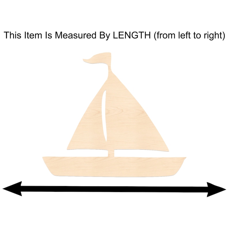 Sailboat Cutout-wooden Sailboat Shape - Etsy