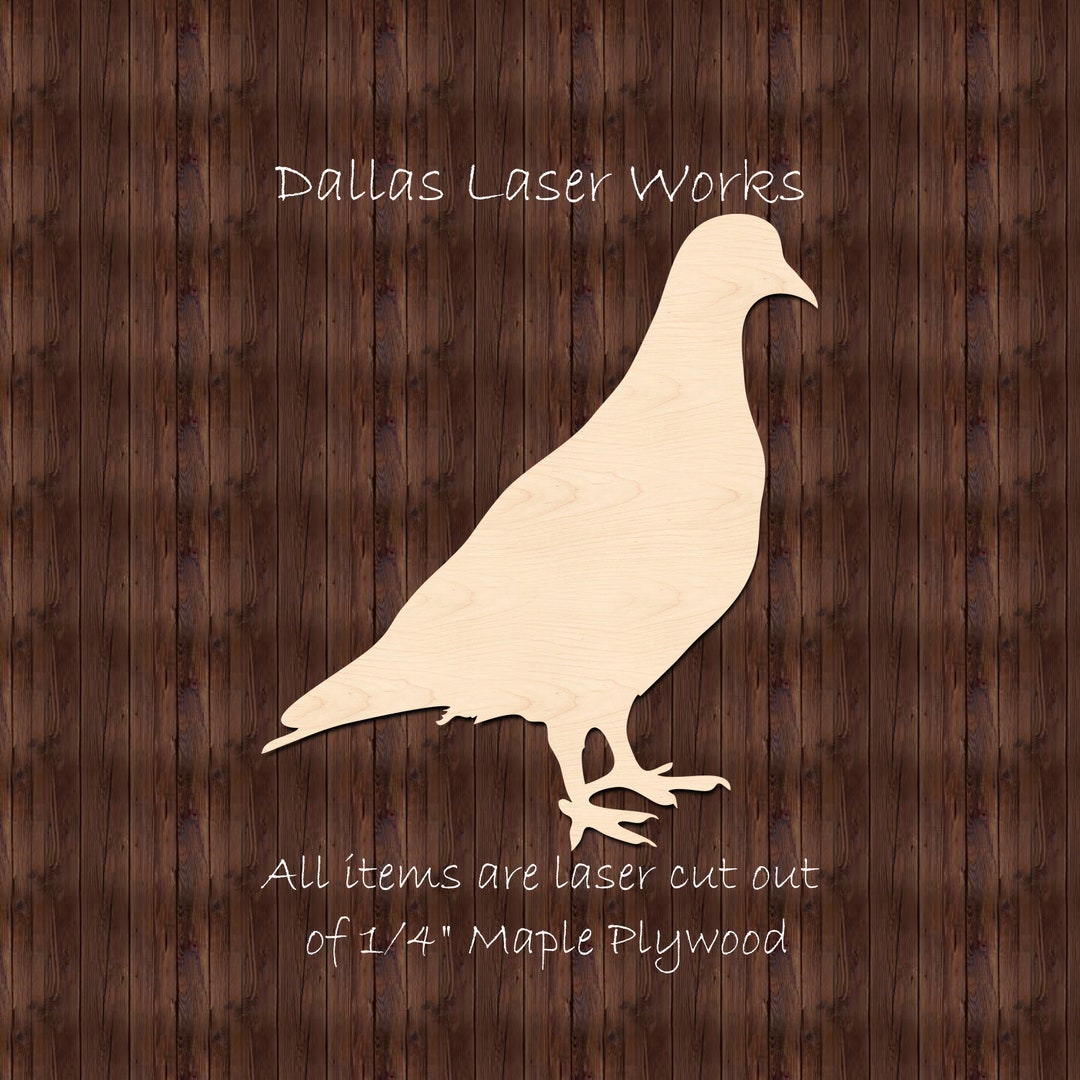 Pigeon Shape-laser Cut Pigeon-wooden Pigeon Cutout - Etsy