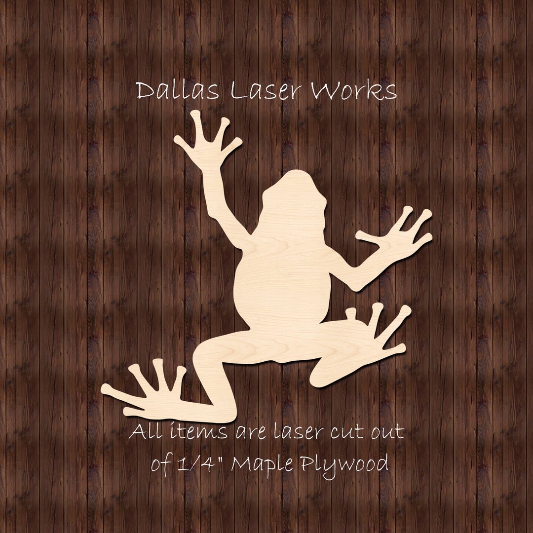 Maple Wood Frog Cutout-laser Cut Frog-frog Shape - Etsy Maple Wood Frog Cutout-laser Cut Frog-frog Shape - Etsy