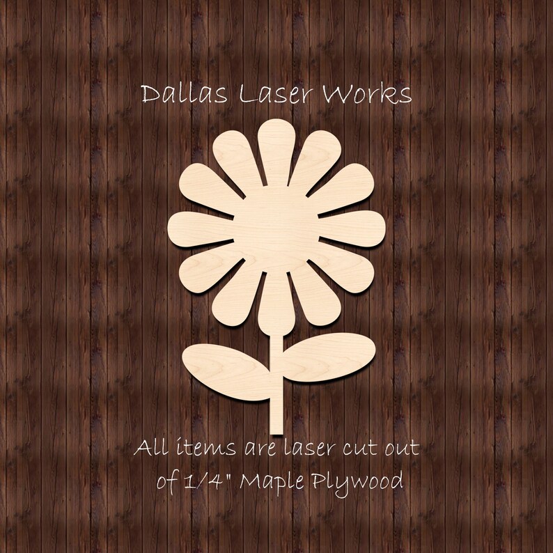 Daisy Cutout-Unfinished Daisy Shape-Wooden Flower Shape | Etsy
