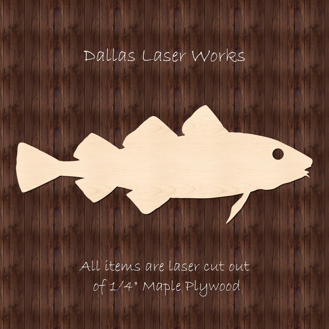 Cod Fish Cutout-wooden Fish Shapes - Etsy Ireland