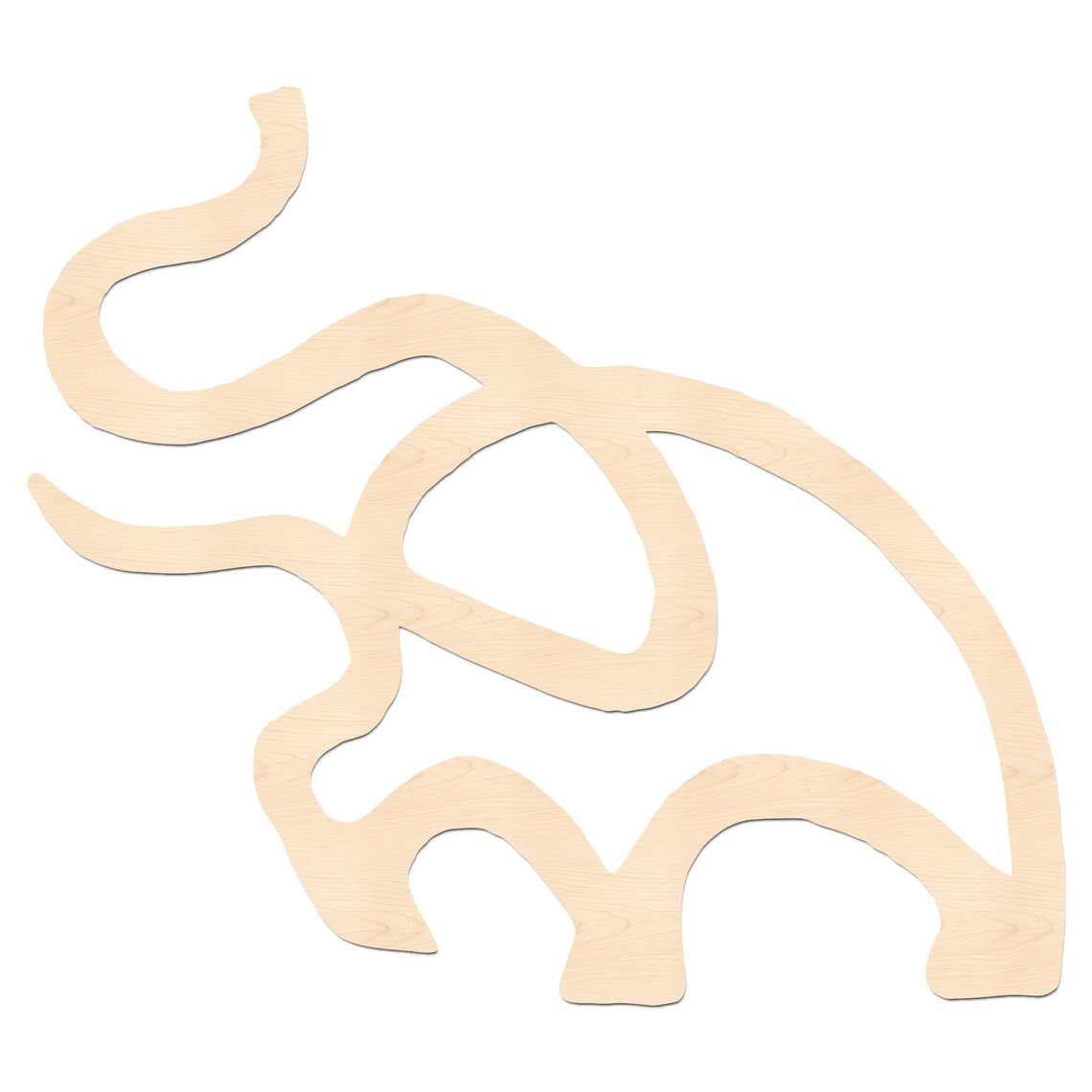 Elephant Shape-Unfinished Wooden Elephant Cutout | Etsy