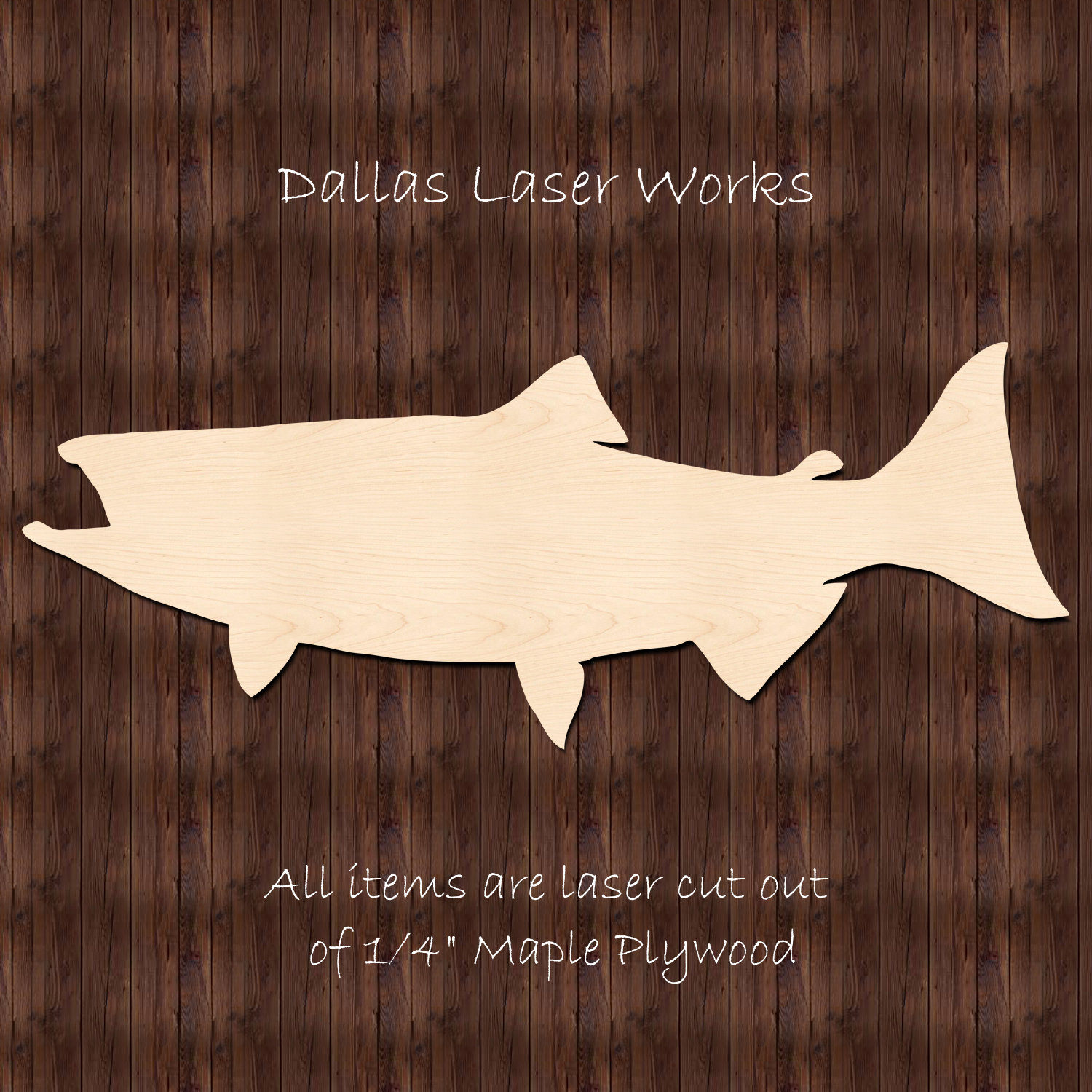 Salmon-wooden Salmon Shape-fish Cutout - Etsy