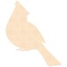 Cardinal Bird Craft Shape-unfinished Bird Cutout-cardinal Blank - Etsy