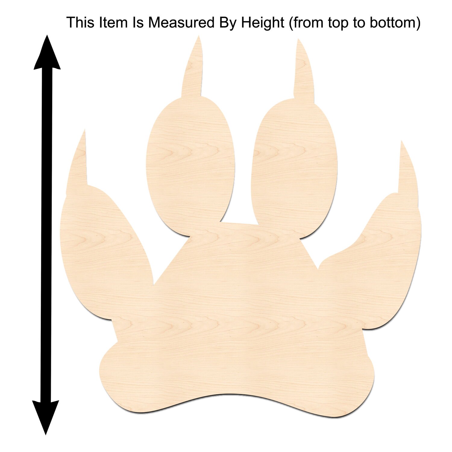 Tiger Paw Shape-Laser Cut Tiger Paw | Etsy