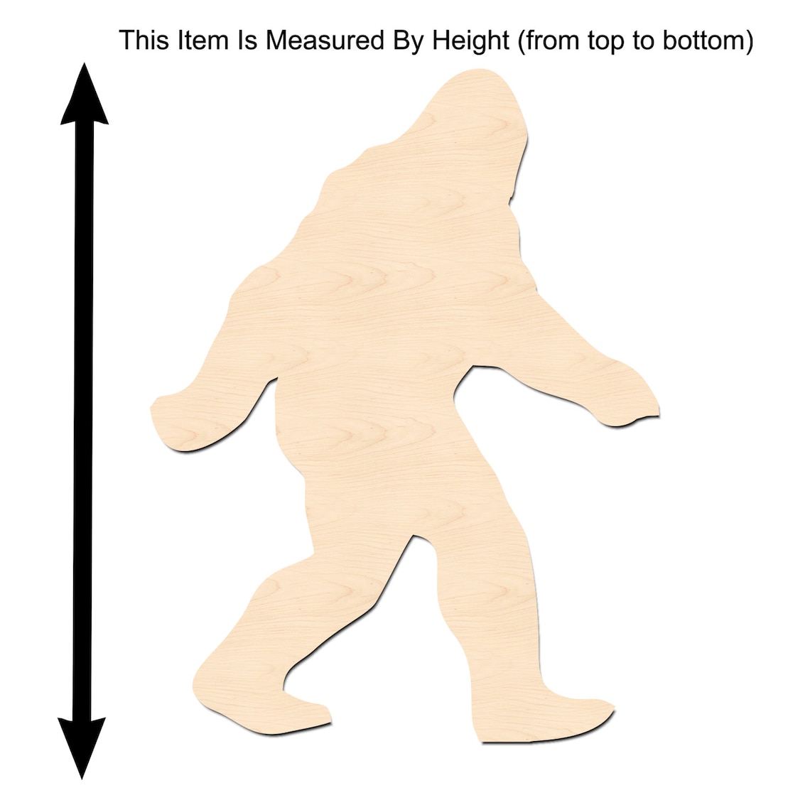 Bigfoot Shape-sasquatch Cutout-unfinished Wooden Bigfoot Blank | Etsy