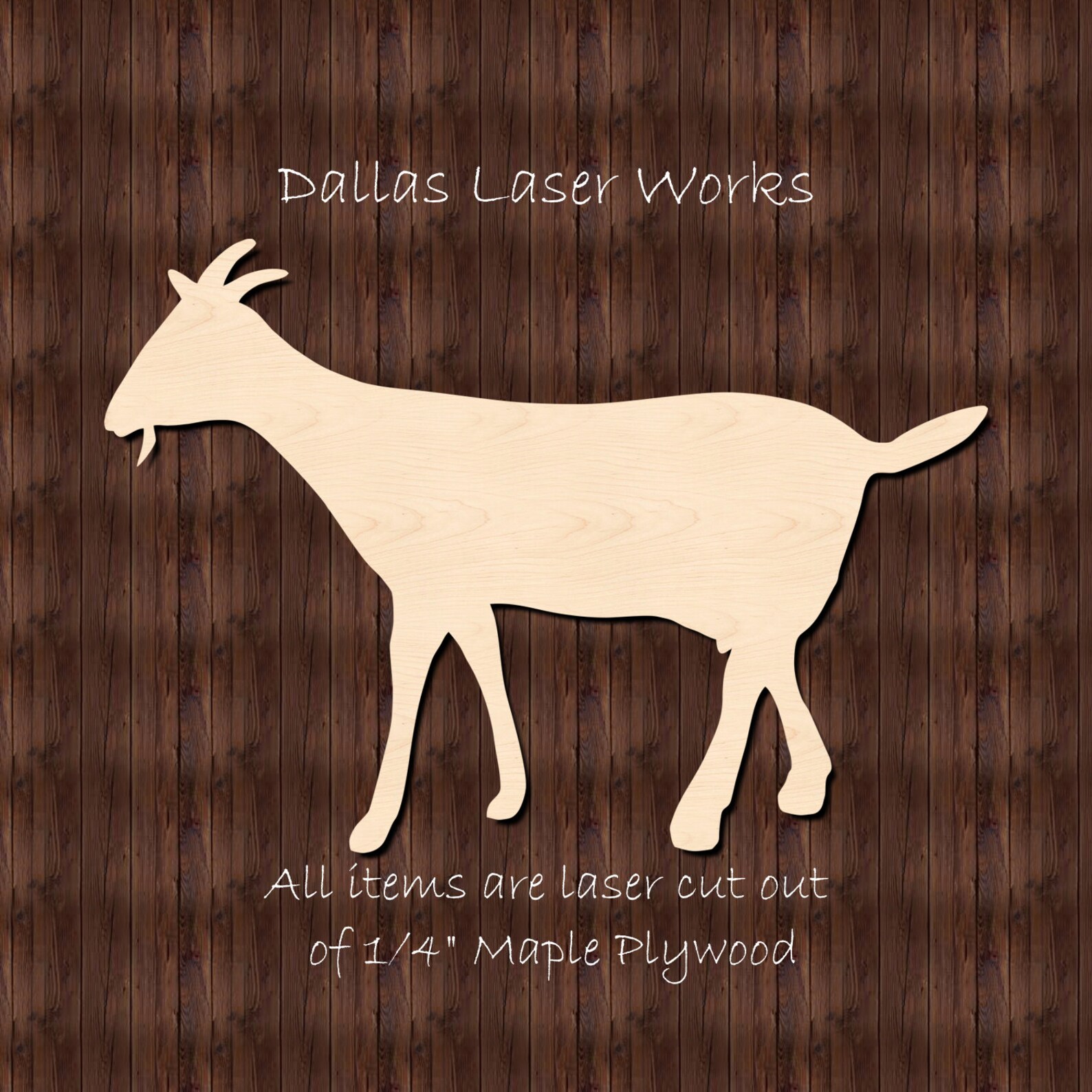 Goat Shape-laser Cut Wooden Goat-goat Cutout - Etsy