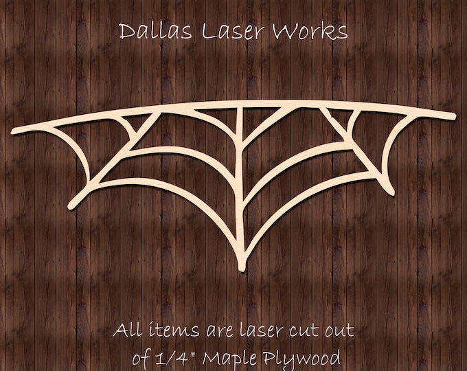 Spiderweb-elongated-wood Cutout-spiderwebs and Cobwebs Decor-various ...