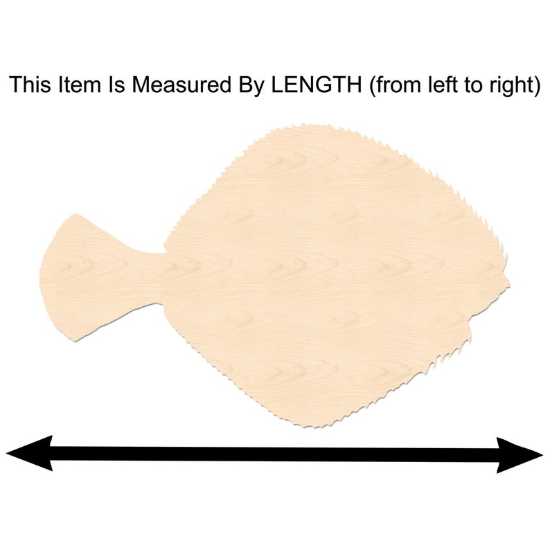Flounder Shape-laser Cut Flounder Cutout - Etsy