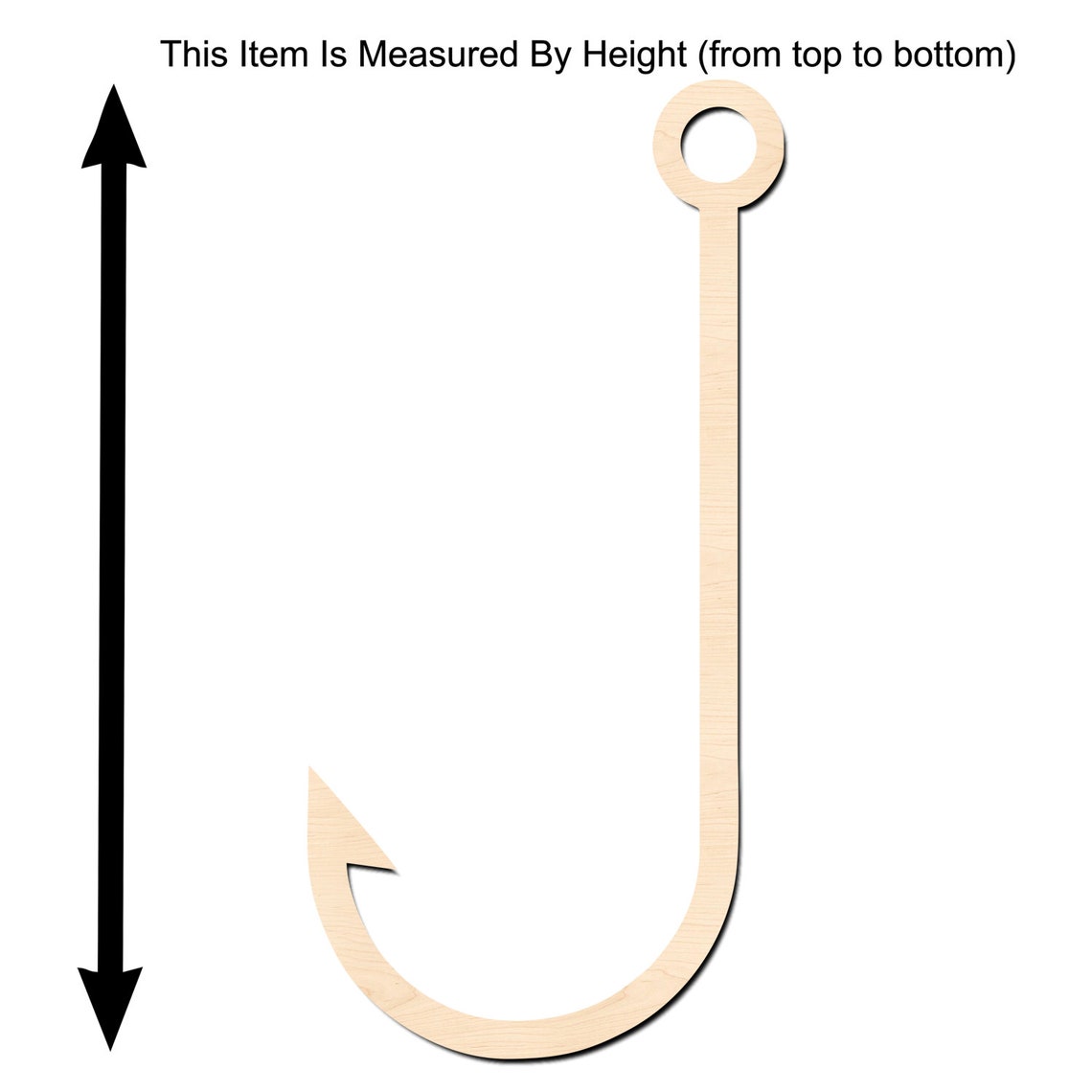 Hook Shape-Wooden Hook Cutout-Classic Hook | Etsy