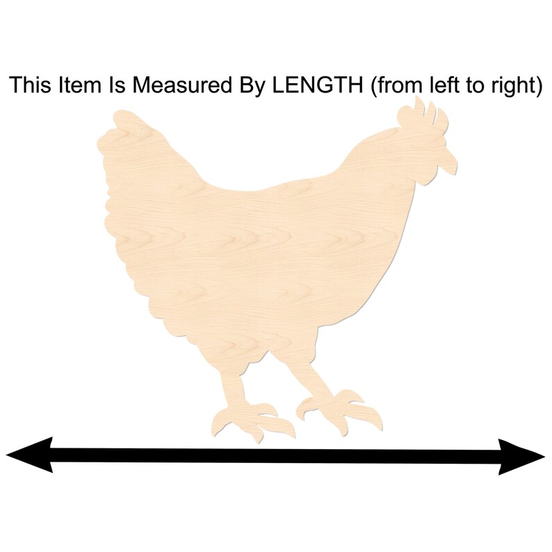 Wooden Chicken Cutout-laser Cut Chicken Shape-farm Animal - Etsy