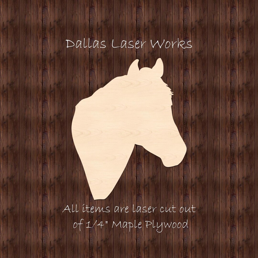 Horse Head Shape- Laser Cut Horse Head Cutout - Etsy