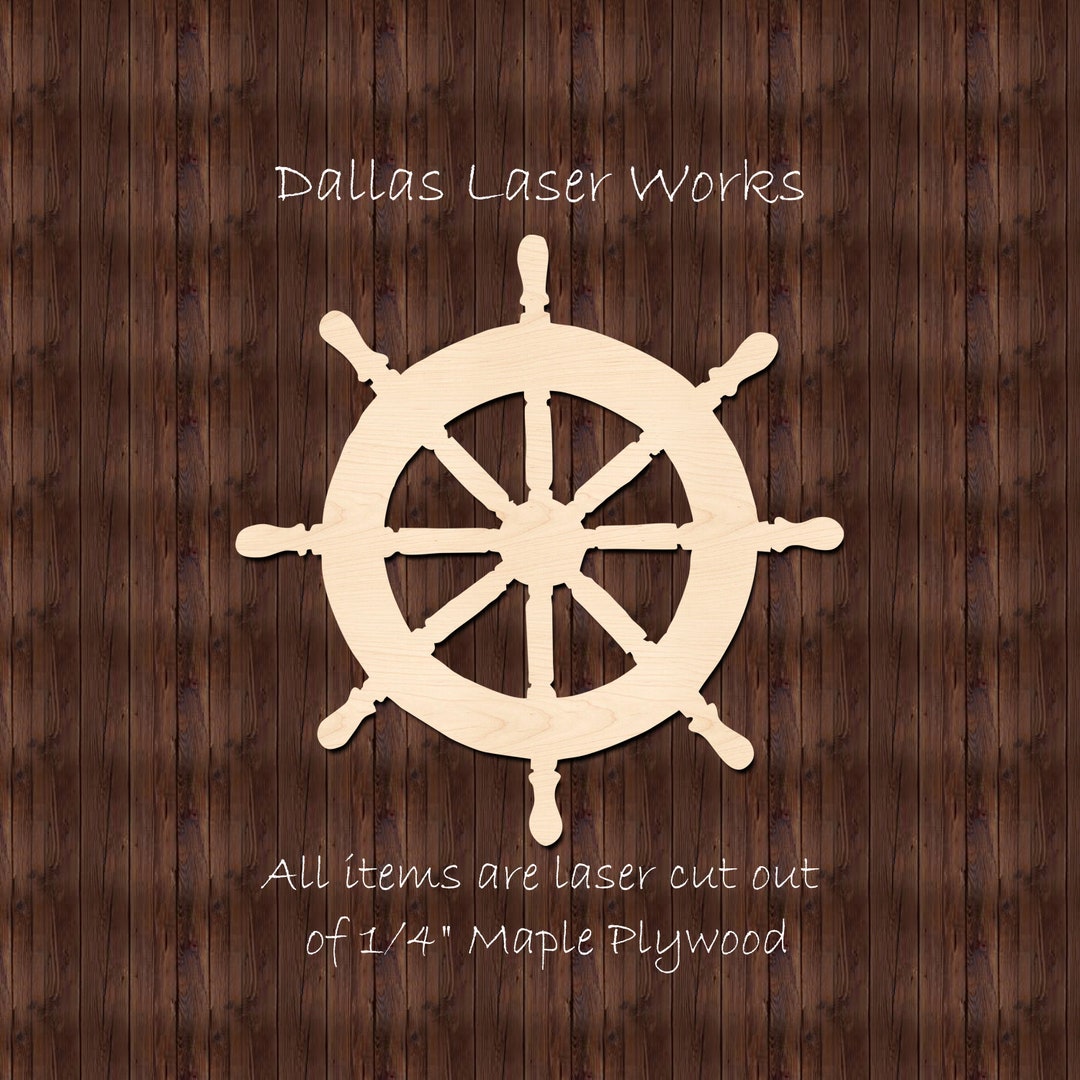 Ship Wheel Shape-wooden Ship Wheel Cutout - Etsy