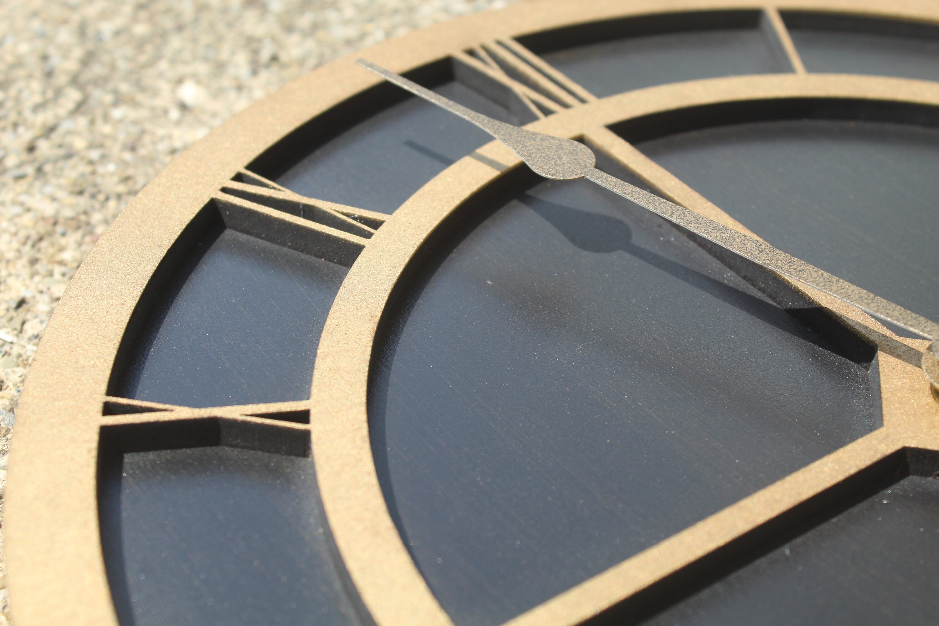 Black Wall Clock-wooden Modern Clock - Etsy