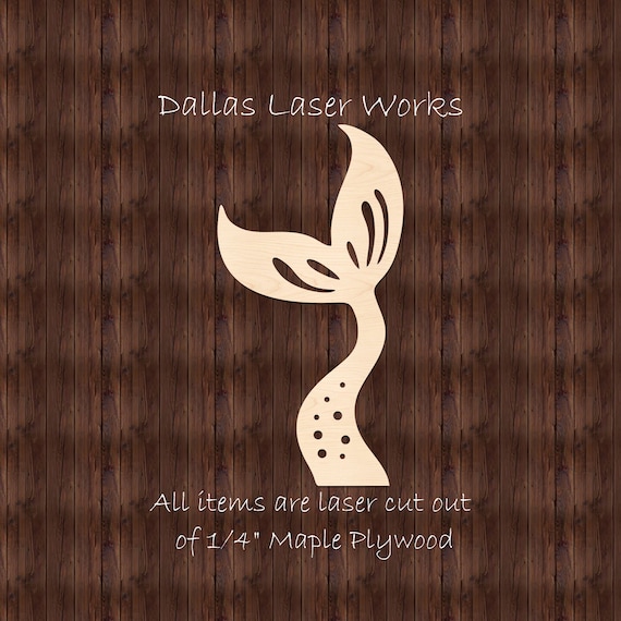 Mermaid Tail Shape-laser Cut Mermaid Tail Cutout - Etsy