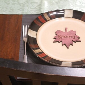 Thanksgiving Place Cards-maple Leaf Place Holders - Etsy