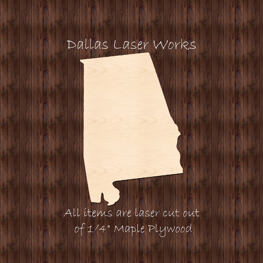 Alabama Shape-wooden Alabama Cutout-alabama - Etsy