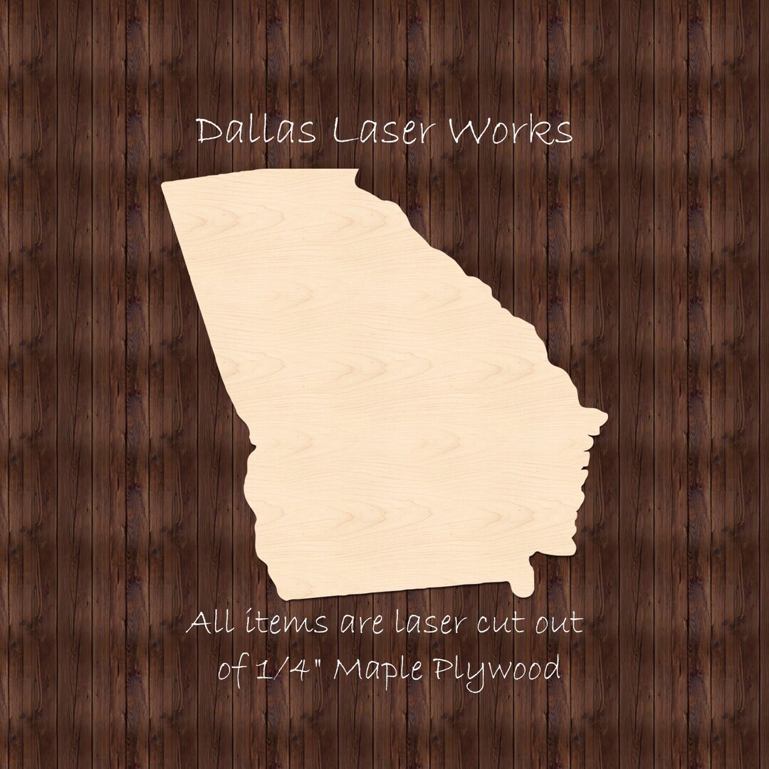 Georgia State Cutout-georgia Shape-wooden Georgia - Etsy