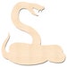 Laser Cut Wooden Snake Shape - Unfinished Snake Shape - Wooden Cutout ...