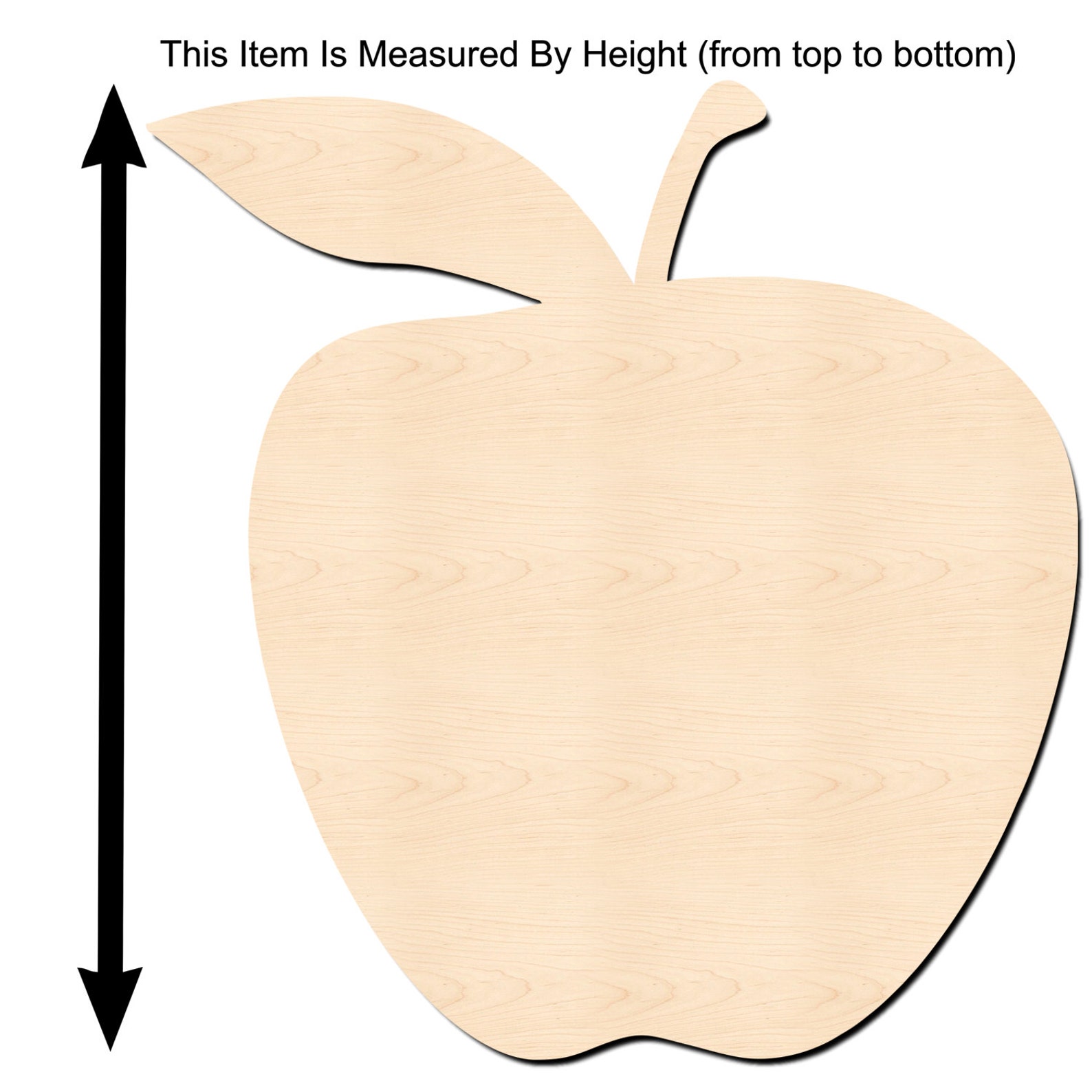 Apple Cutout-laser Cut Apple-apple Shape - Etsy