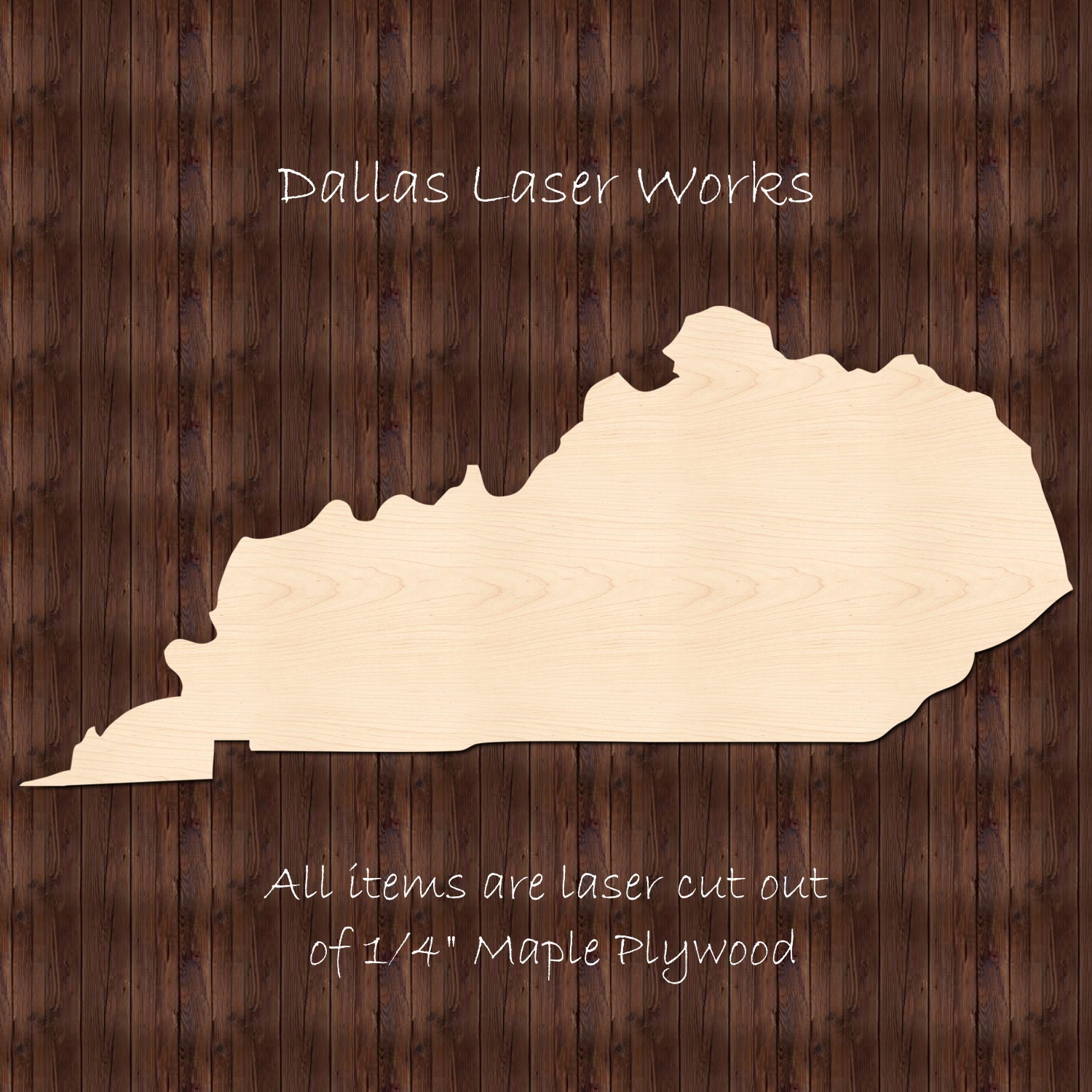 Maple Wood Kentucky Shape-wooden Kentucky Cutout-state Shapes - Etsy