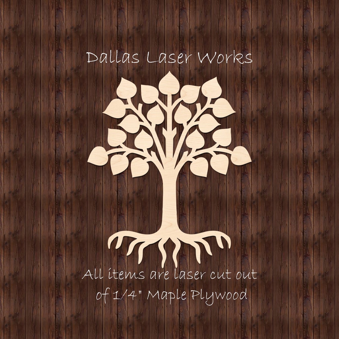 Wooden Tree Cutout-family Tree Shape - Etsy