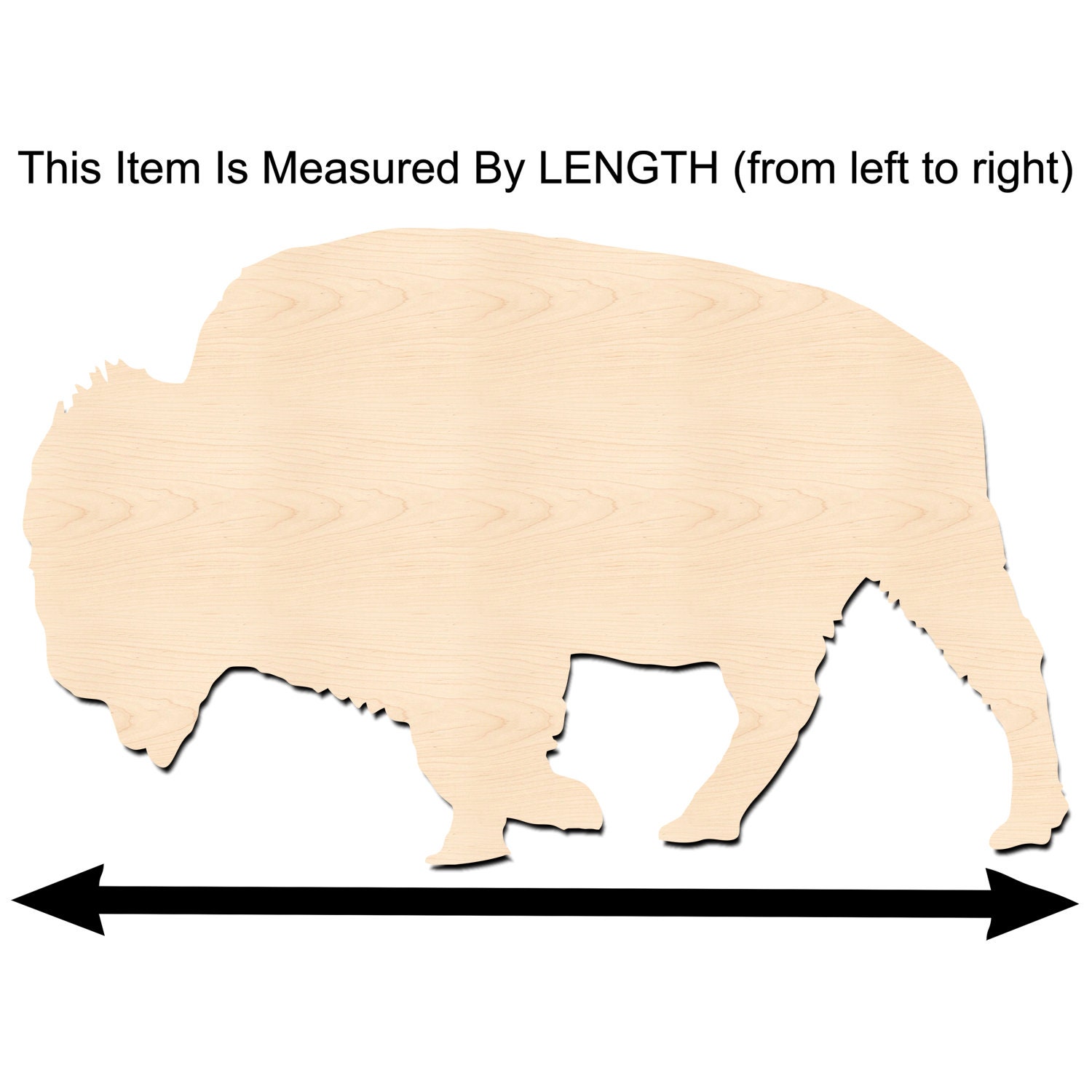 Bison Shape-laser Cut Bison - Etsy