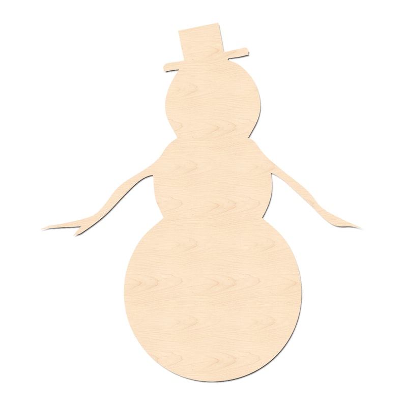 Snowman Shape-christmas Cutouts-wood Frosty Snowman Shape - Etsy