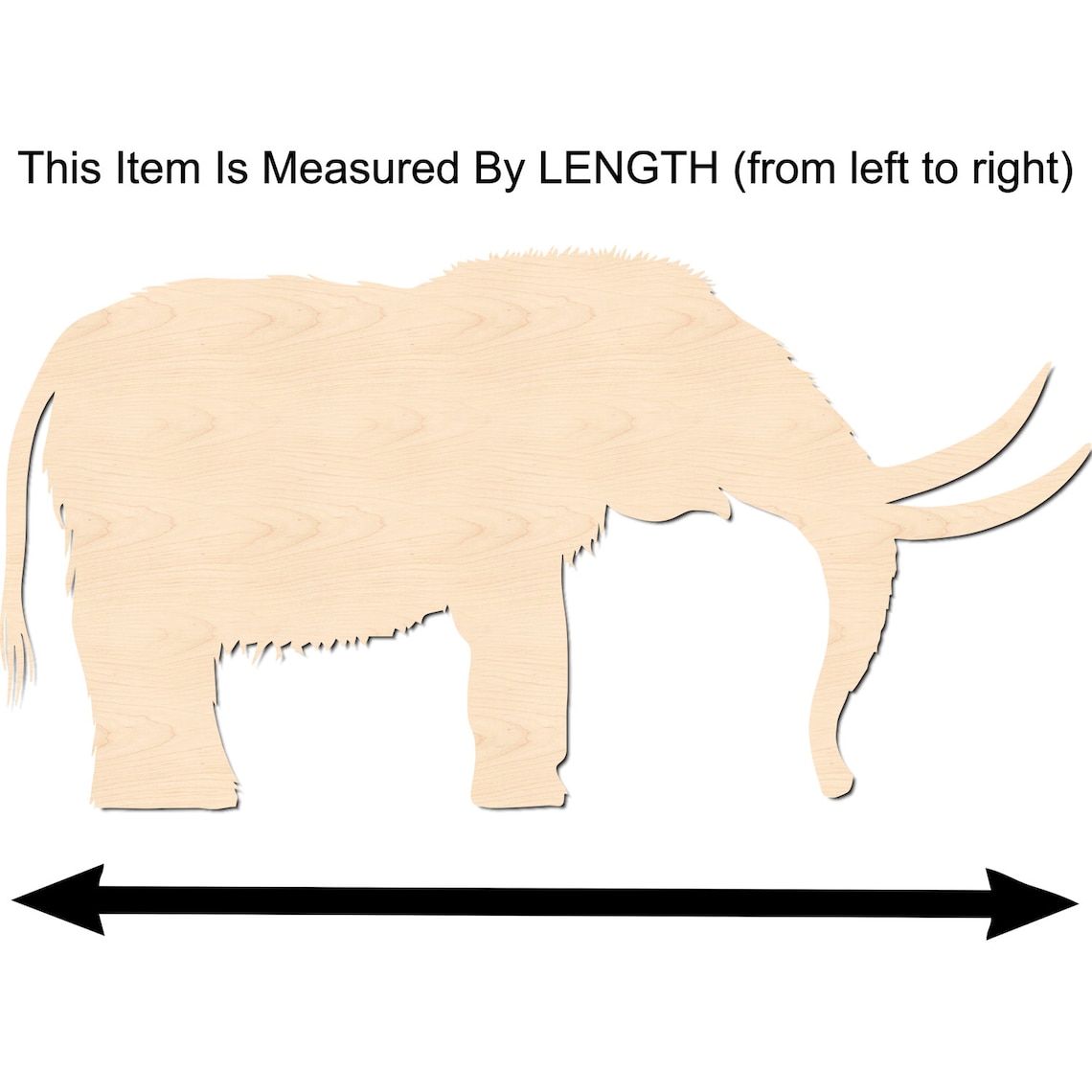 Mammoth Shape-wooden Mammoth Cutout-laser Cut Mammoth Shapes - Etsy