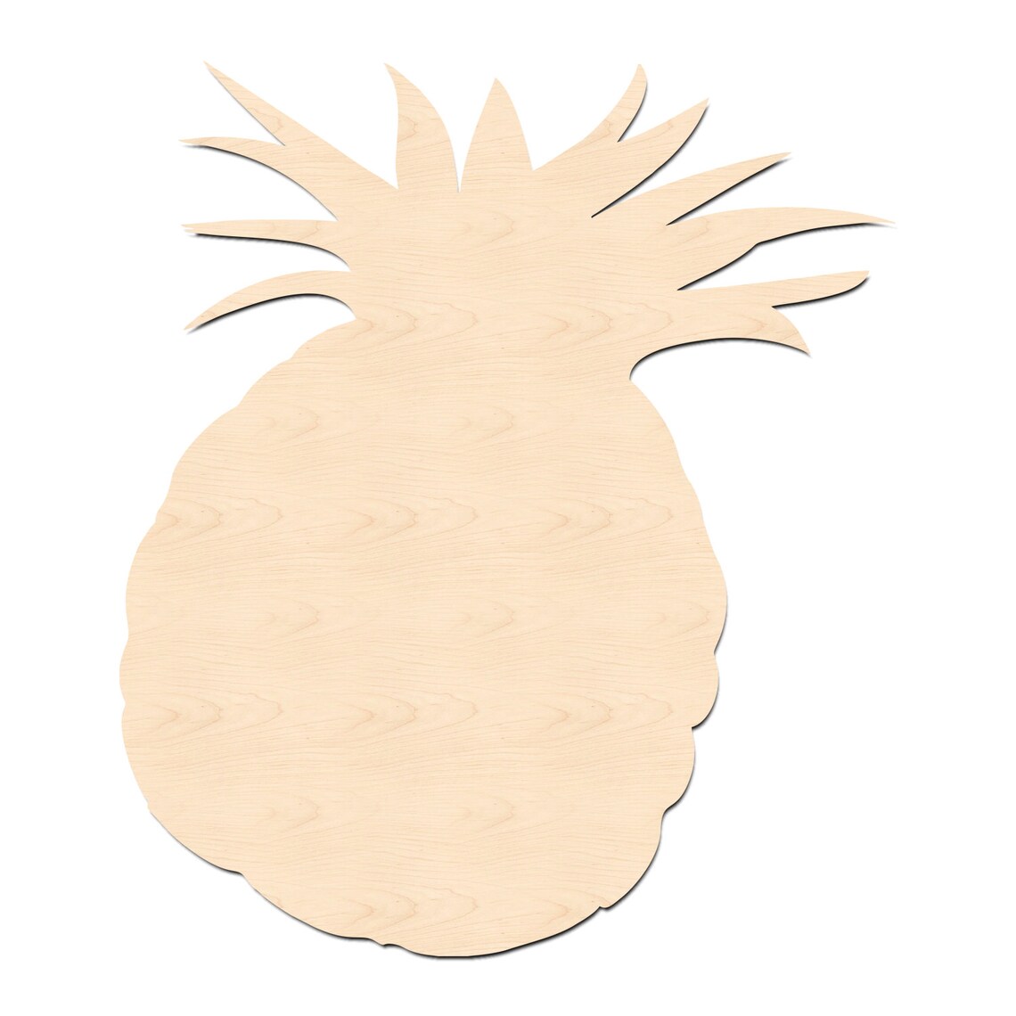 Wooden Pineapple Cutout-pineapple Shape-laser Cut Pineapple - Etsy