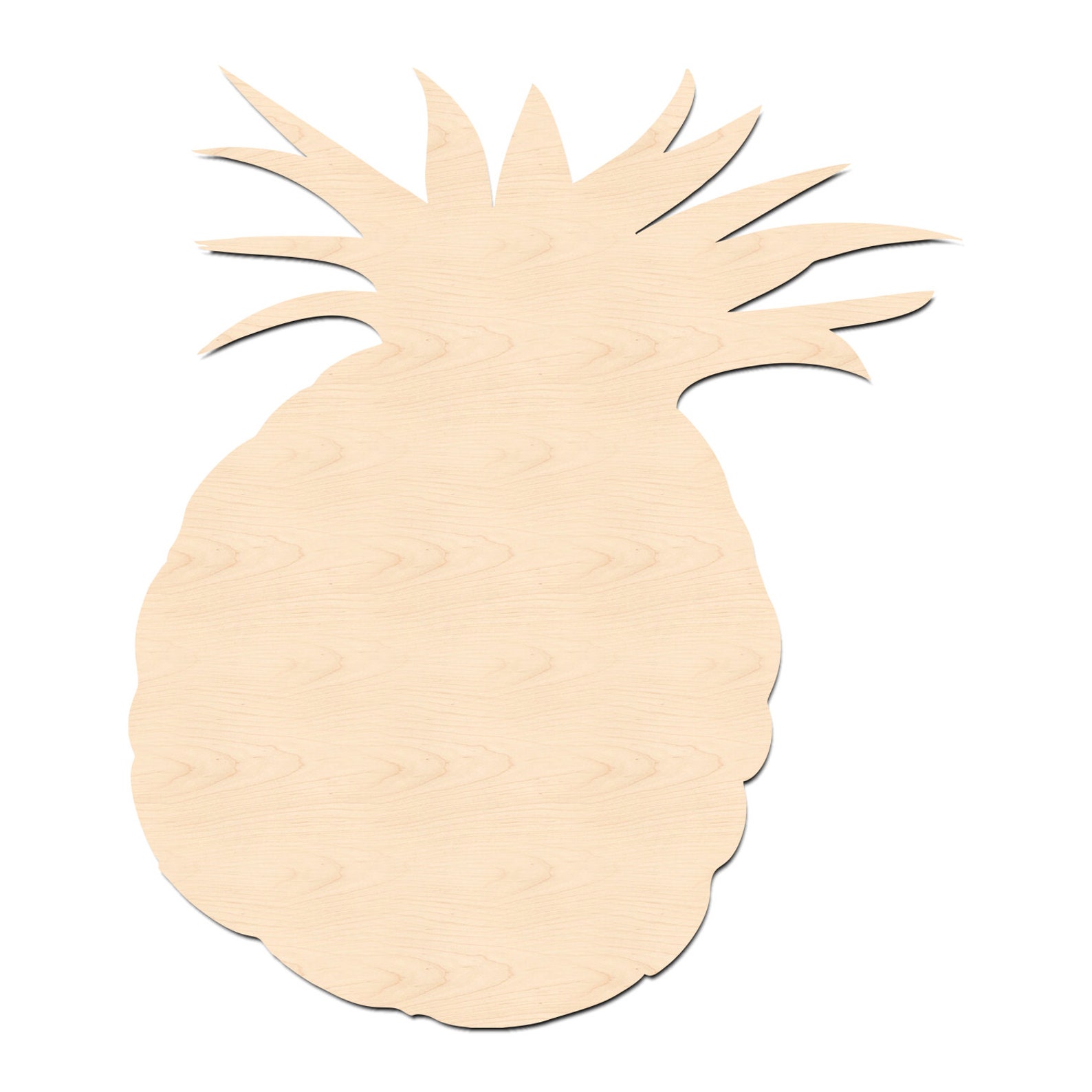 Wooden Pineapple Cutout-pineapple Shape-laser Cut Pineapple - Etsy