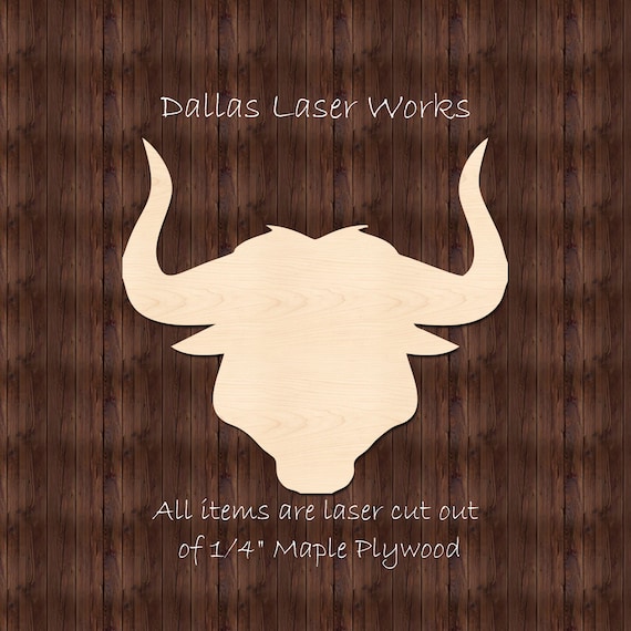 Bull Head Shape-laser Cutout Bull Head-wood Animal Head | Etsy