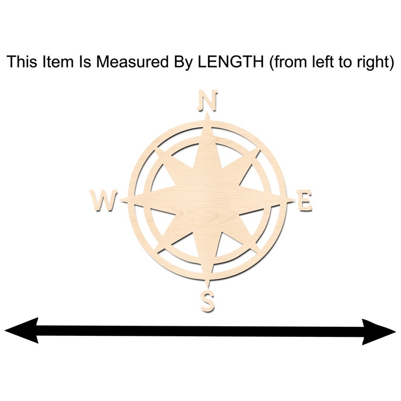 Compass Shape-compass Cutout-laser Cut Compass | Etsy