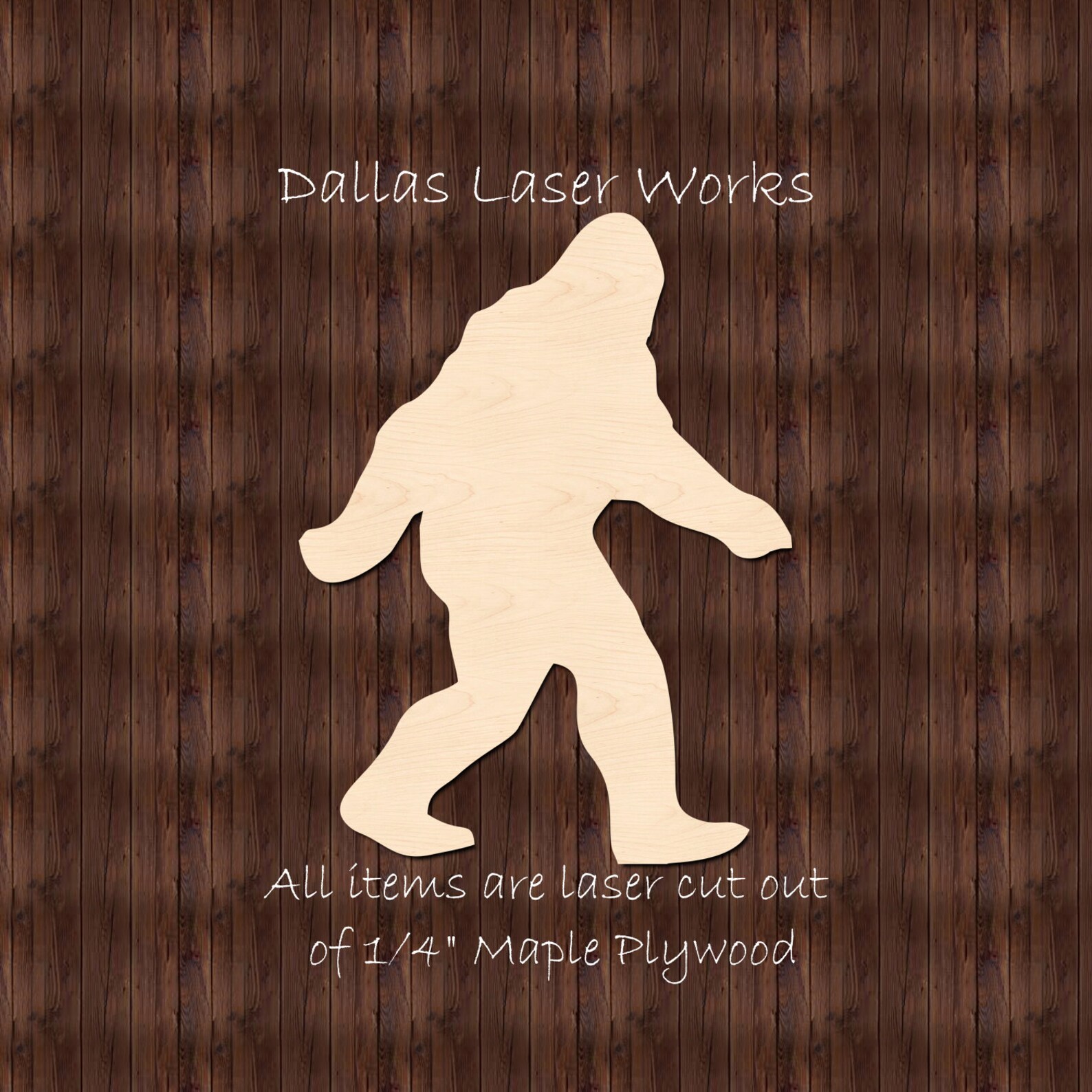 Bigfoot Shape-sasquatch Cutout-unfinished Wooden Bigfoot Blank | Etsy