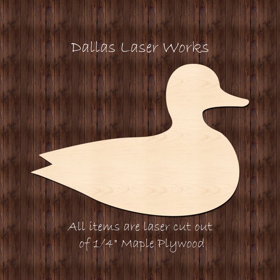Duck Shape-Unfinished Duck Cutout-Duck Blank | Etsy
